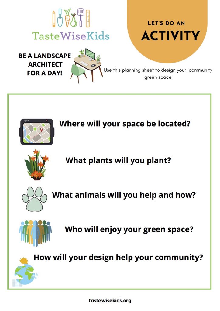 #TWKatHome Activity: Design a Community Green Space - TasteWise Kids